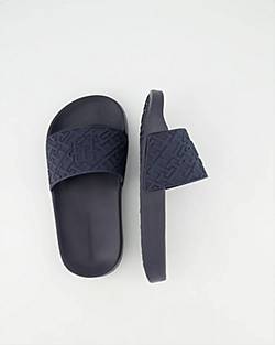 TOMMY HILFIGER Herren Badepantoletten TH MONOGRAM POOL SLIDE in ...